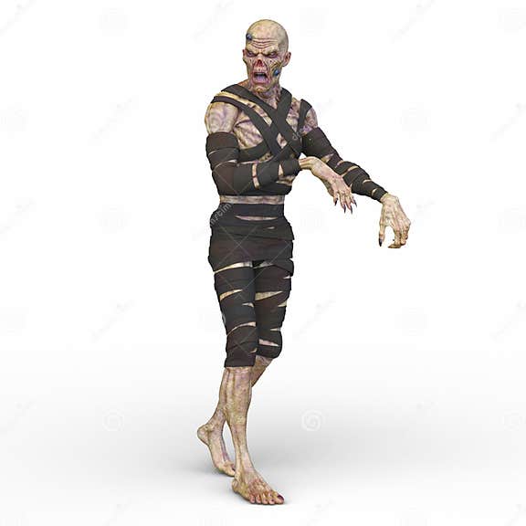 3D Rendering of a Mummy Man Stock Illustration - Illustration of loop ...
