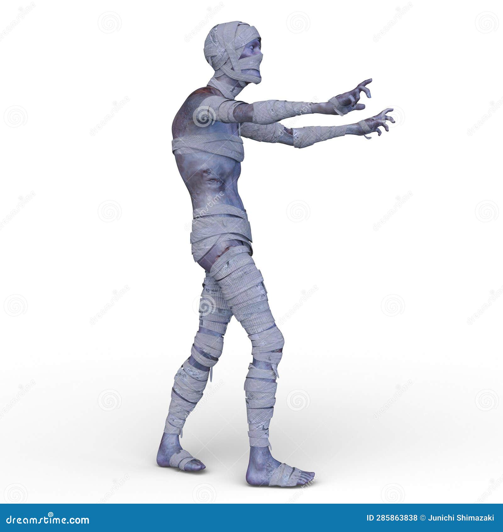 3D Rendering of a Mummy Man Stock Illustration - Illustration of ...
