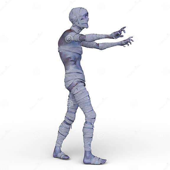 3D Rendering of a Mummy Man Stock Illustration - Illustration of ...