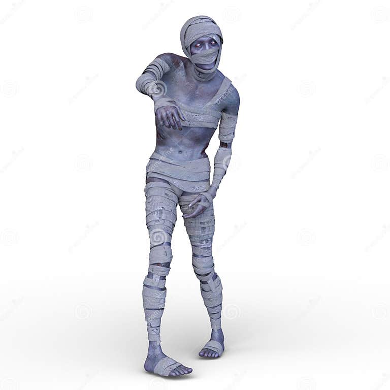 3D Rendering of a Mummy Man Stock Illustration - Illustration of body ...