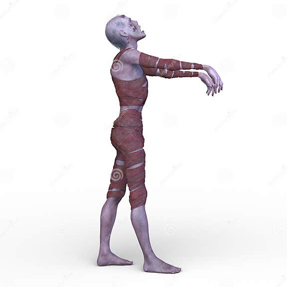 3D Rendering of a Mummy Man Stock Illustration - Illustration of ...