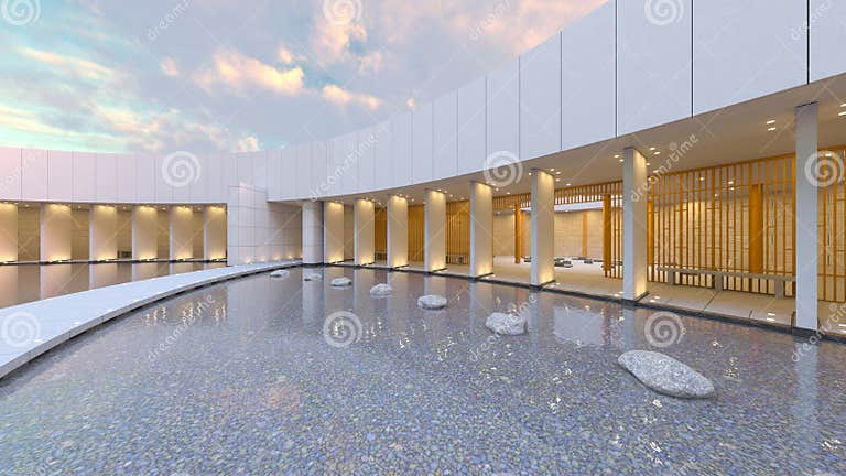 3D Rendering of the Museum with a Distinctive Circular Shape Stock ...