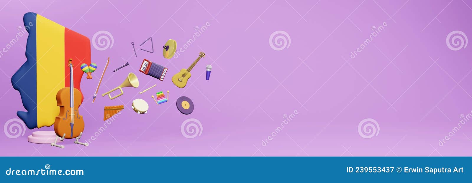 3d Rendering of Musical Instrument Usage and Interest in Chad Stock ...