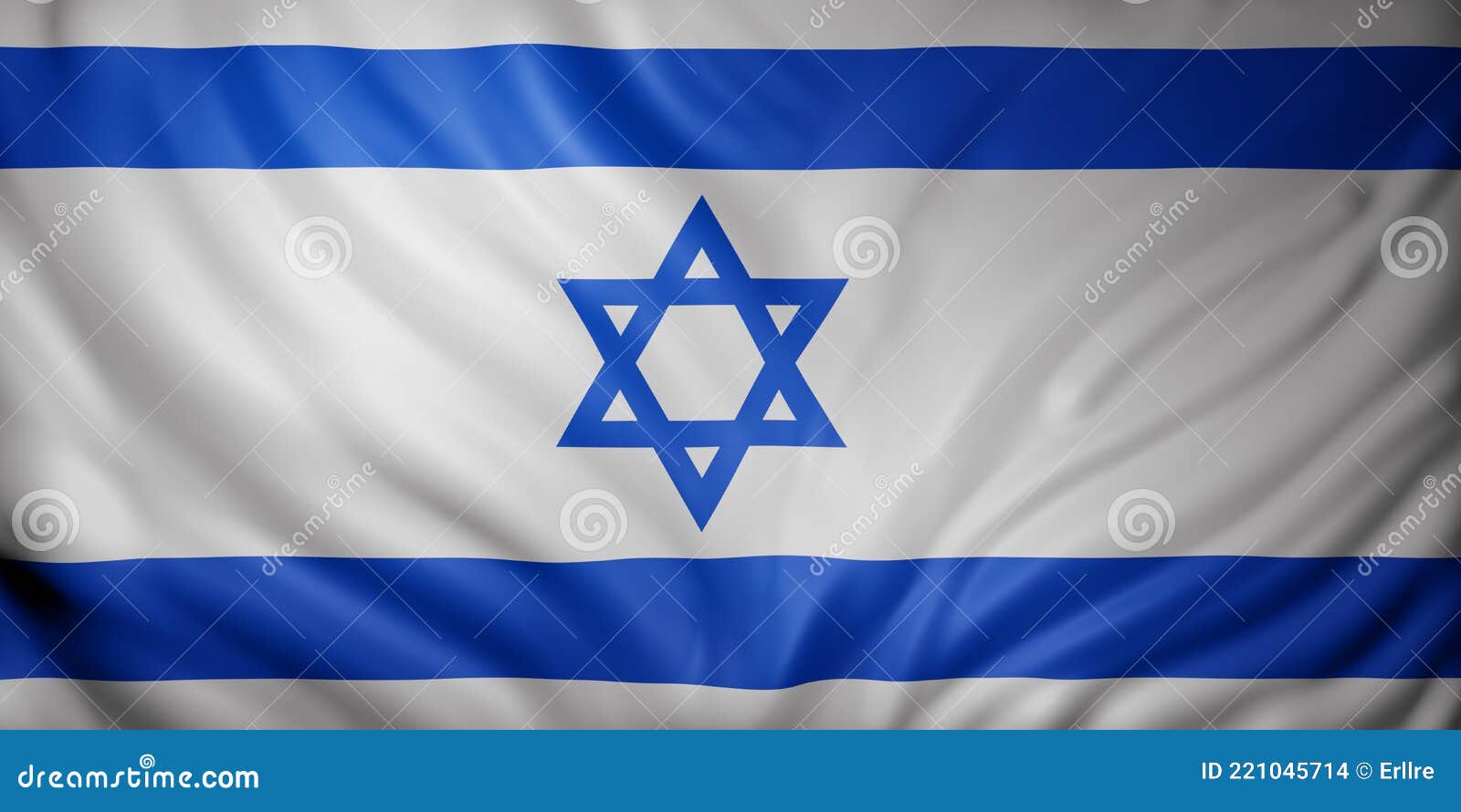 Israel 3d flag stock illustration. Illustration of national - 221045714
