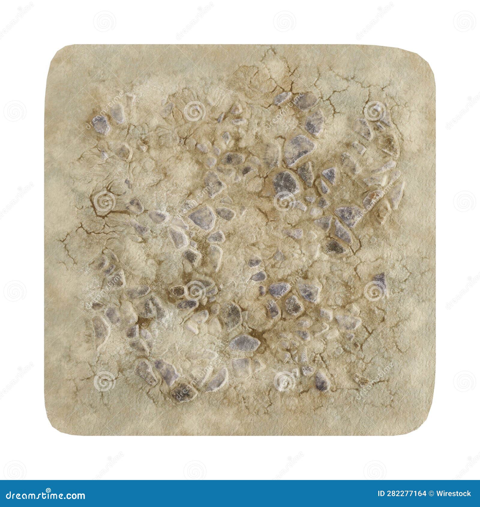 3D Render of a Natural Stone Tile on the White Background Stock ...