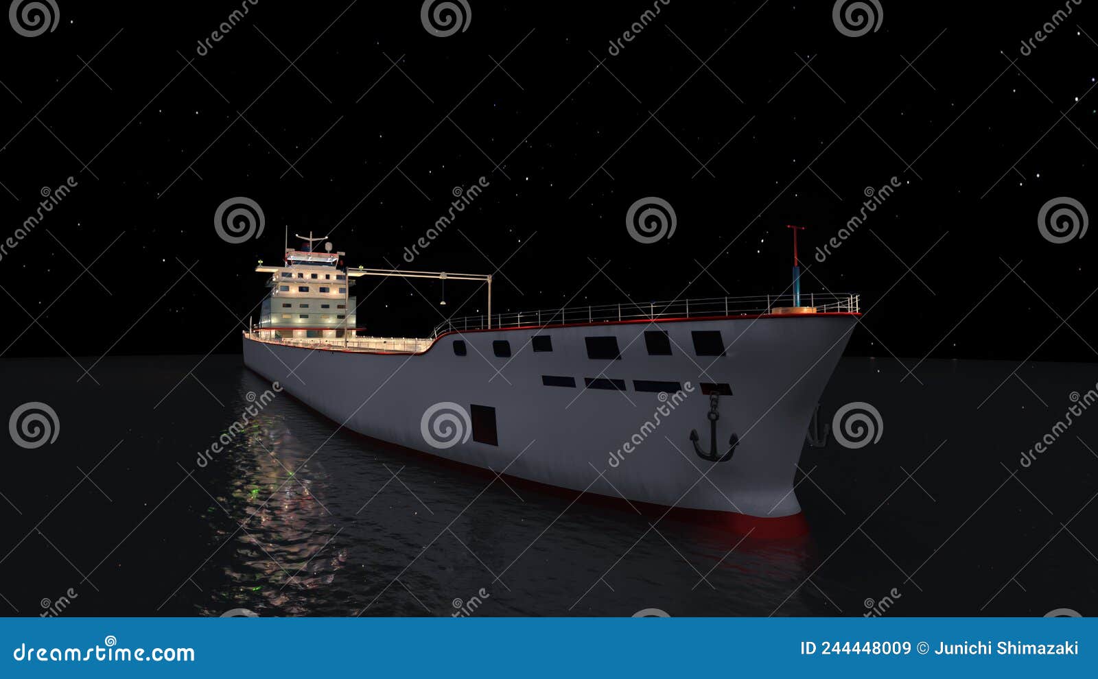 3D Rendering of the Naval Ship Stock Illustration - Illustration of ...