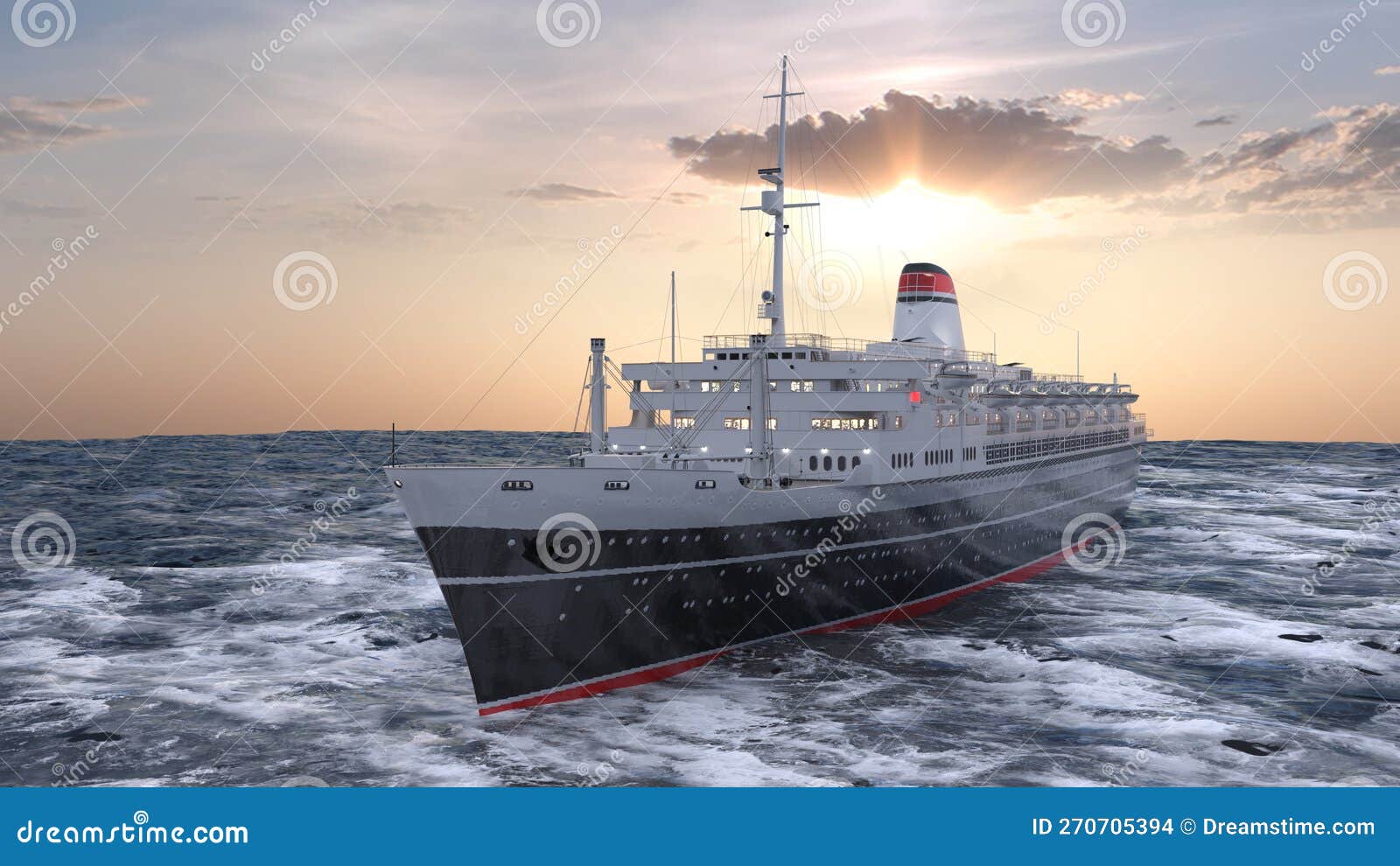 3D Rendering of the Naval Ship Stock Illustration - Illustration of ...