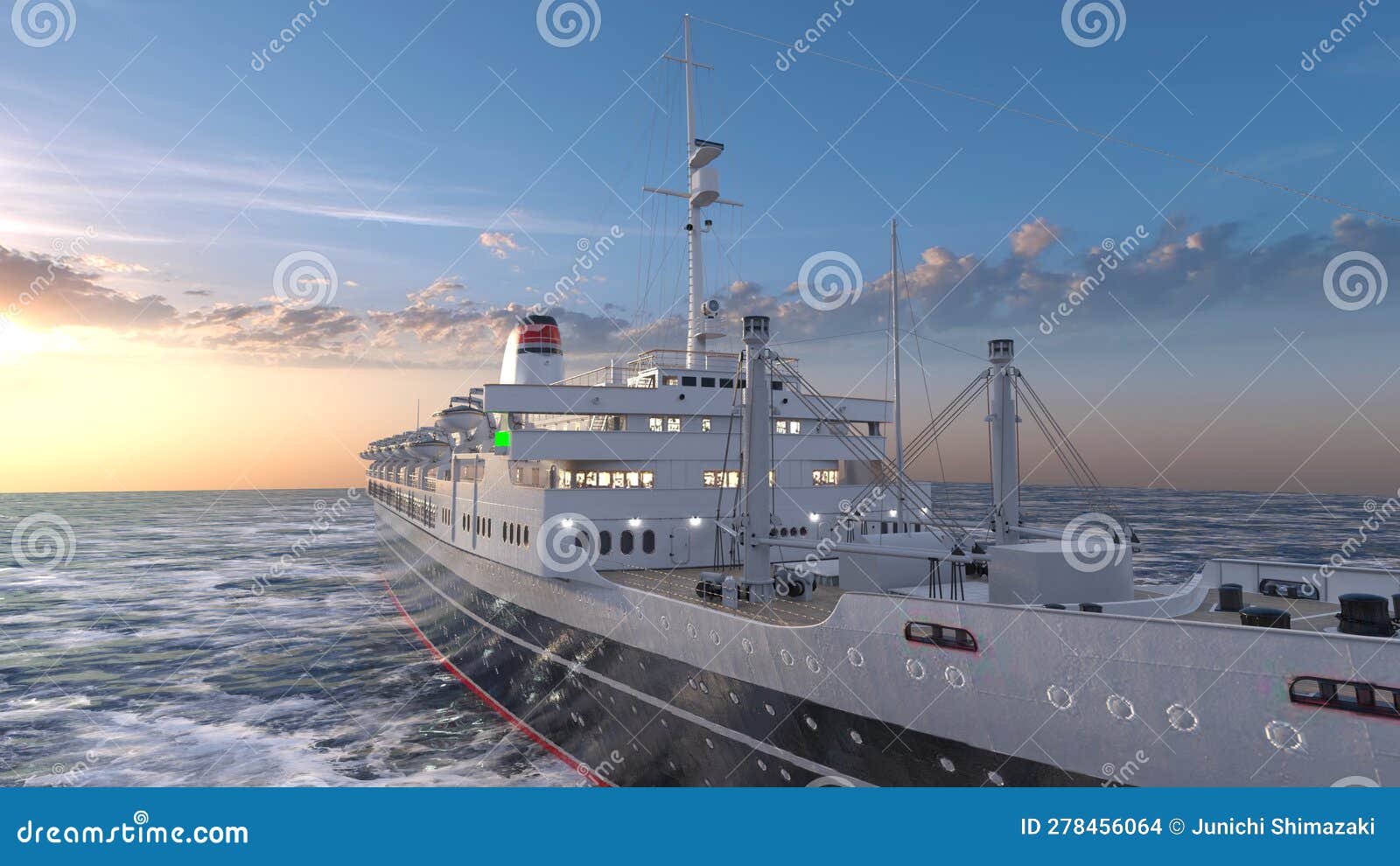 3D Rendering of the Naval Ship Stock Illustration - Illustration of naval, destroyer: 278456064