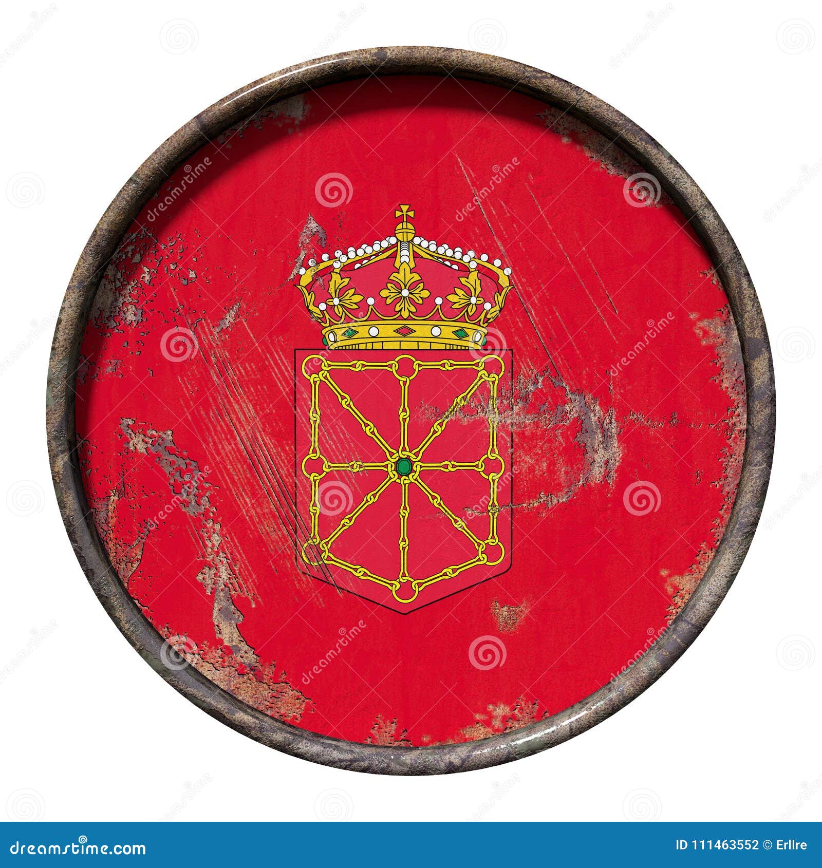 Old Navarra flag stock illustration. Illustration of iron - 111463552