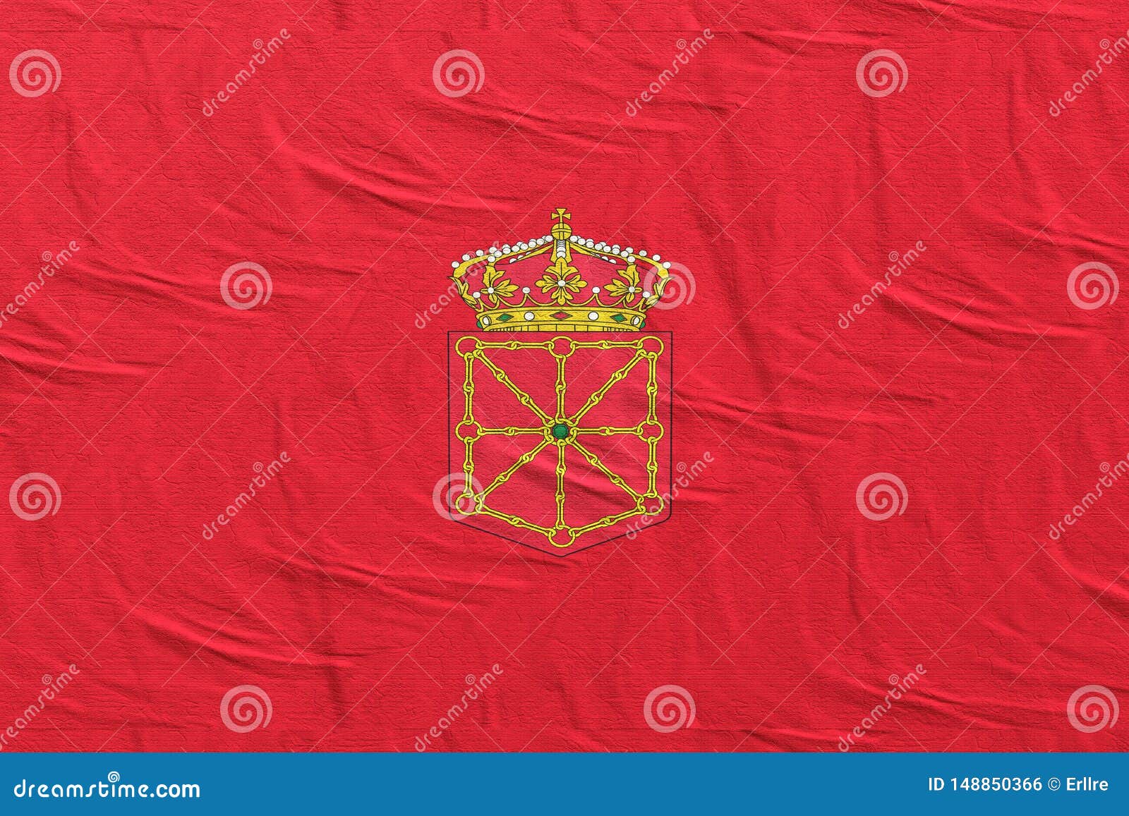 3d Rendering of Navarra Community Flag Stock Illustration ...