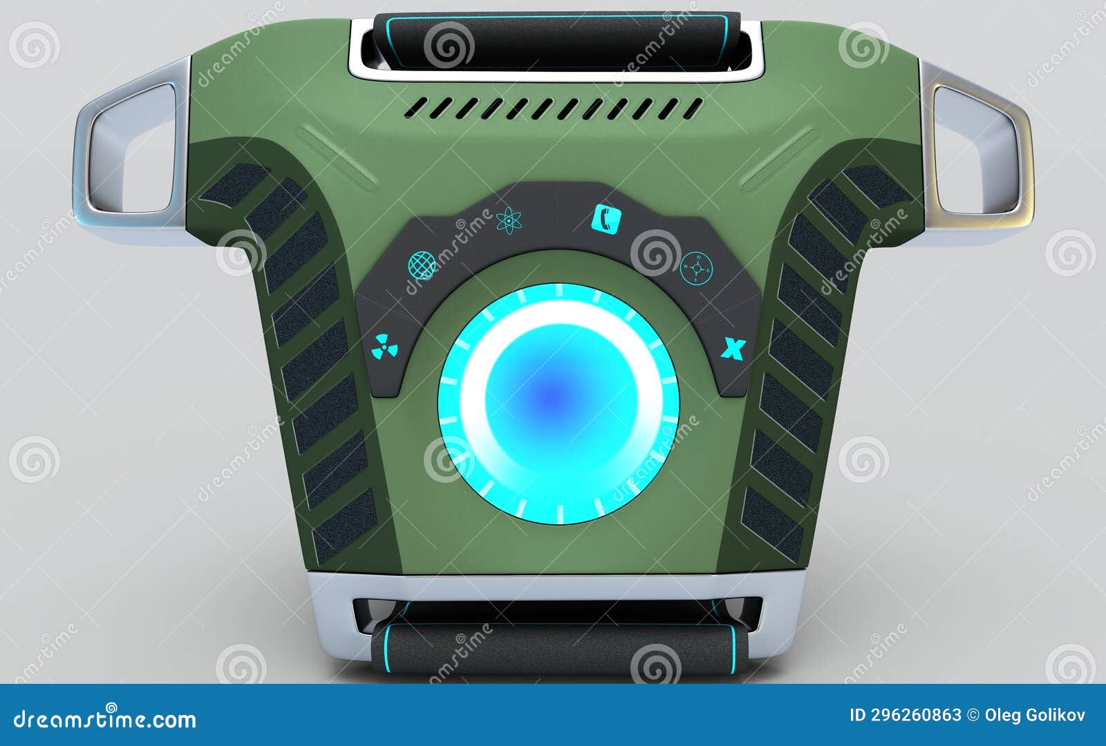 3D Rendering of a Navigation Compact Compass Device. Stock Illustration ...