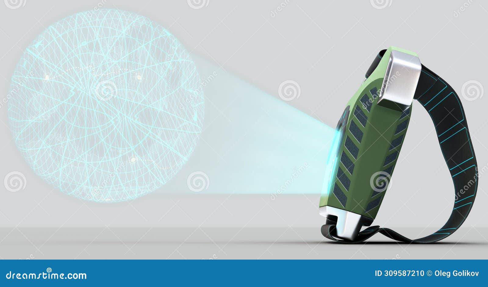 3D Rendering of a Navigation Compact Compass Device. Stock Illustration ...