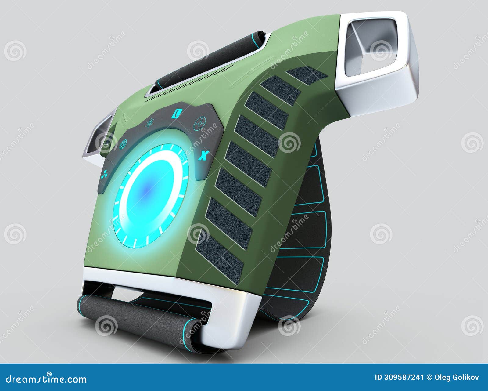 3D Rendering of a Navigation Compact Compass Device. Stock Illustration ...