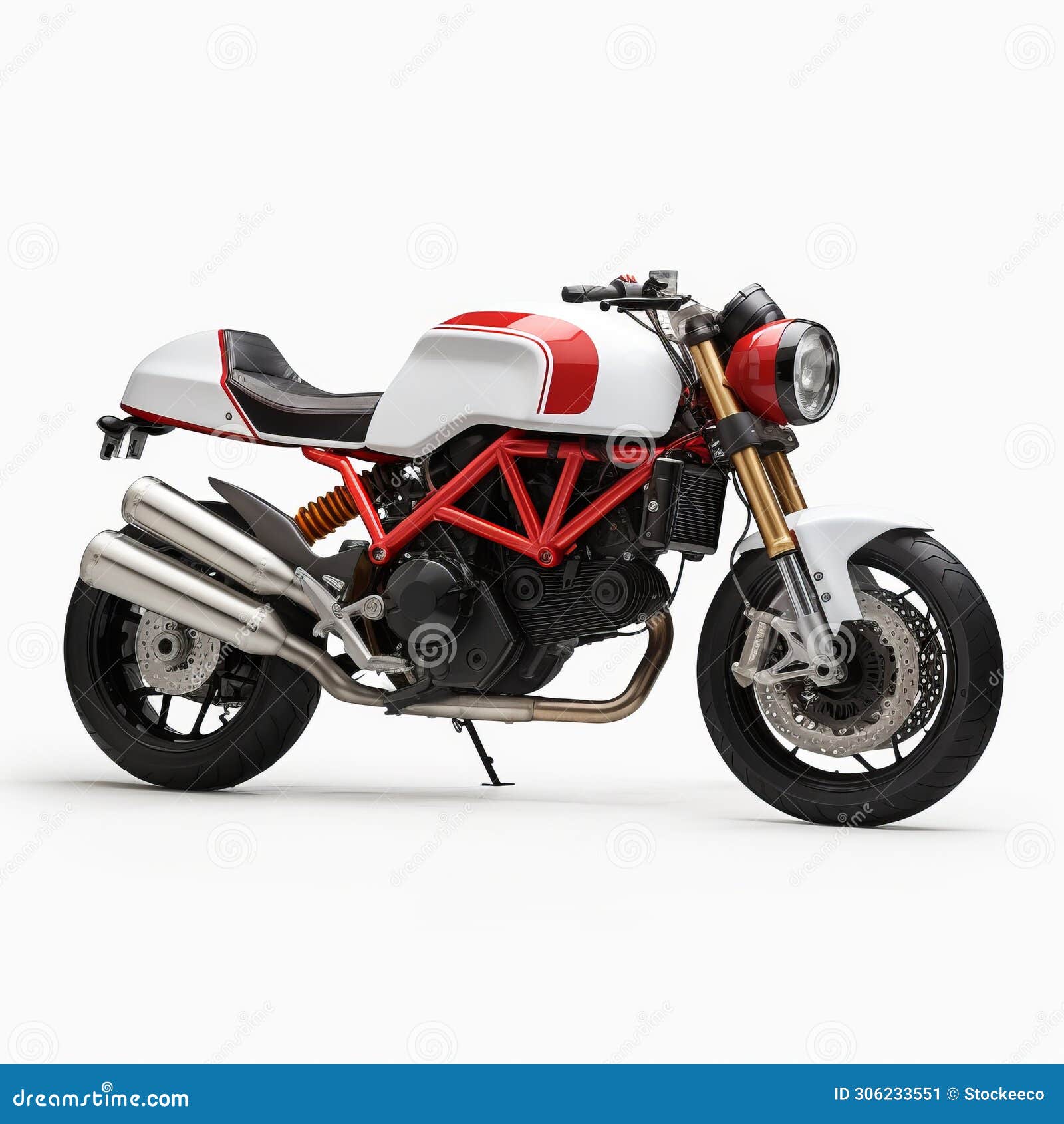 3d Moto Morini Motorcycle: Red And White Motor Bike With Italianate ...