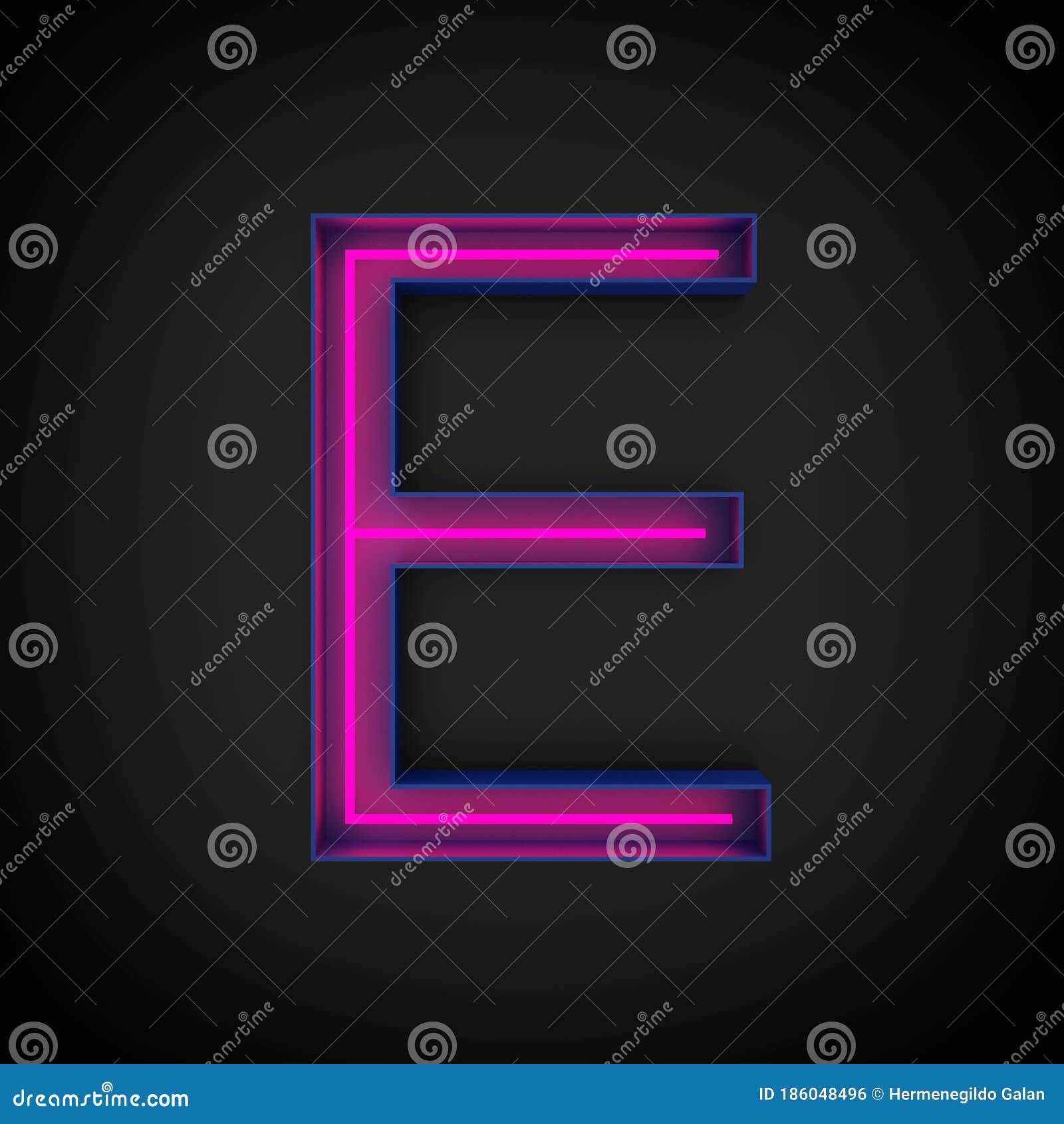 3D Rendering Neon Holographic Phone Symbol Of File Excel Icon On Dark ...