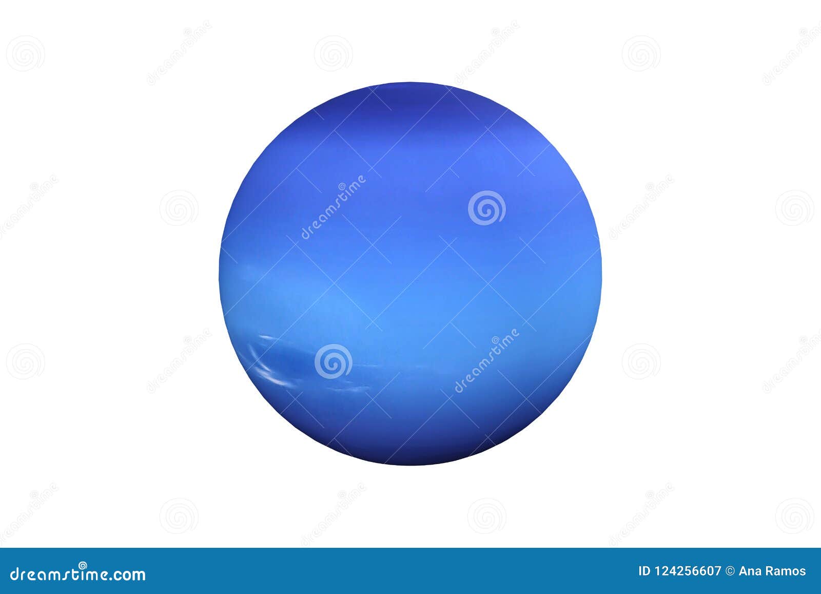 3d Rendering of Neptune Planet Isolated Stock Illustration ...