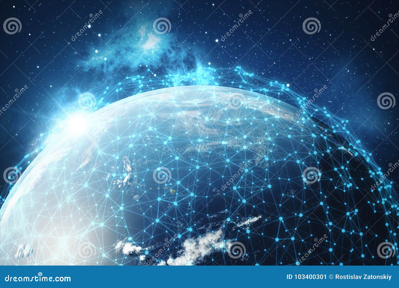 3D Rendering Network and Data Exchange Over Planet Earth in Space ... 3D Rendering Network and Data Exchange Over Planet Earth in Space ...