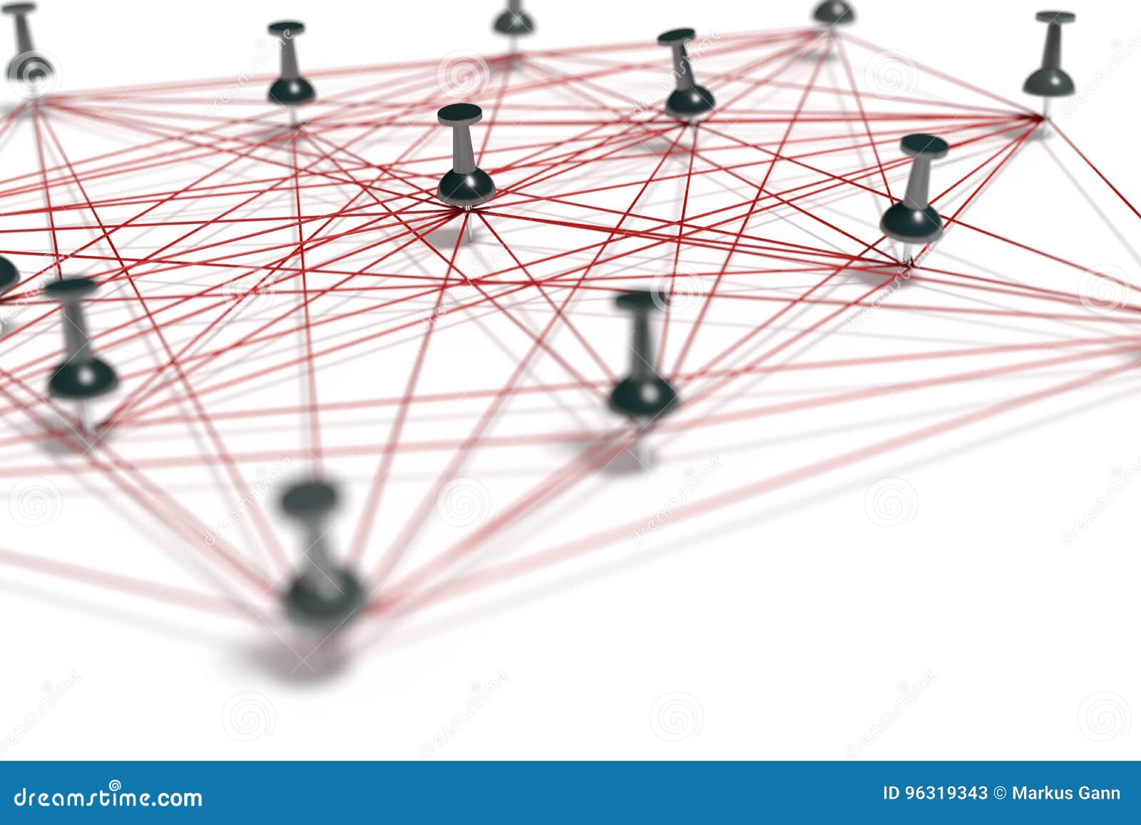 Network with pins stock illustration. Illustration of pins - 96319343