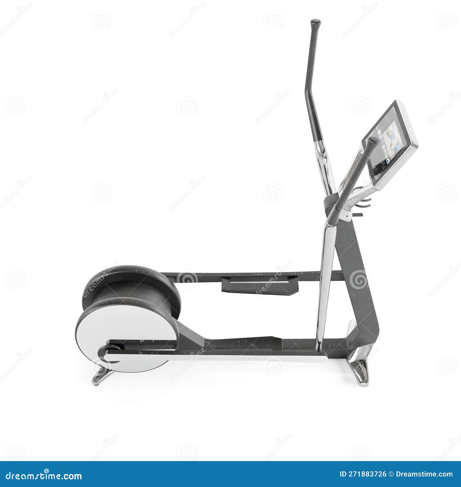 The New Upright Exercise Elliptical, 3d Rendering Stock Illustration ...