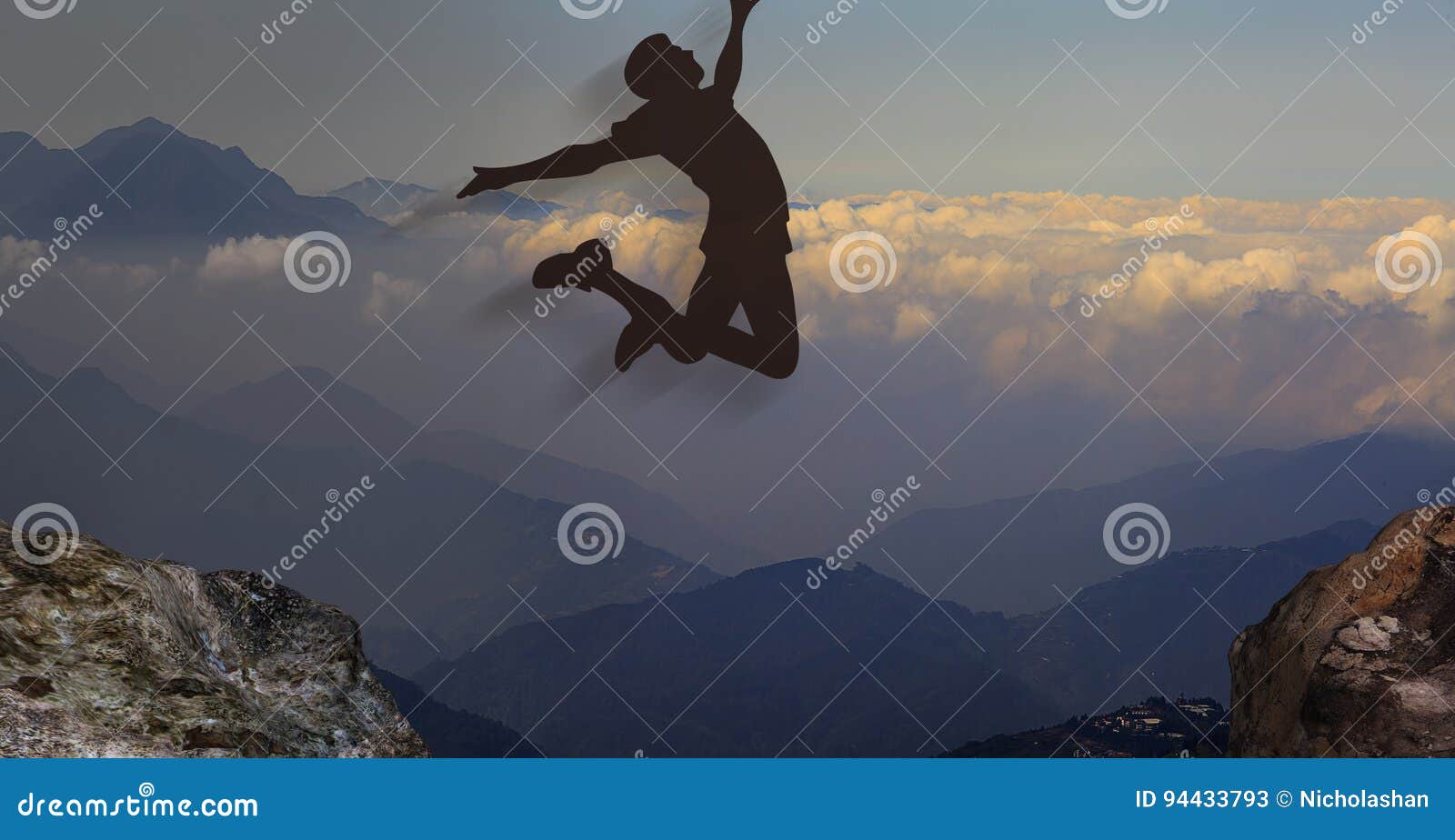 3d Rendering of Nice View and Jump Background with Very Nice Background ...