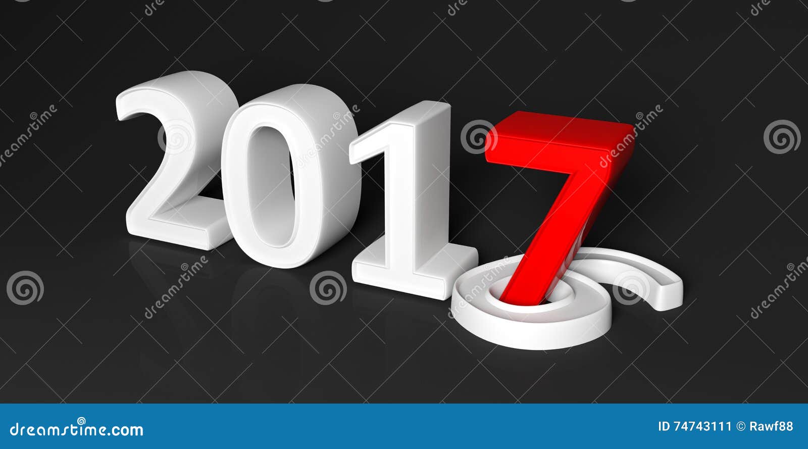 3d rendering 2017 number stock illustration. Illustration of design ...