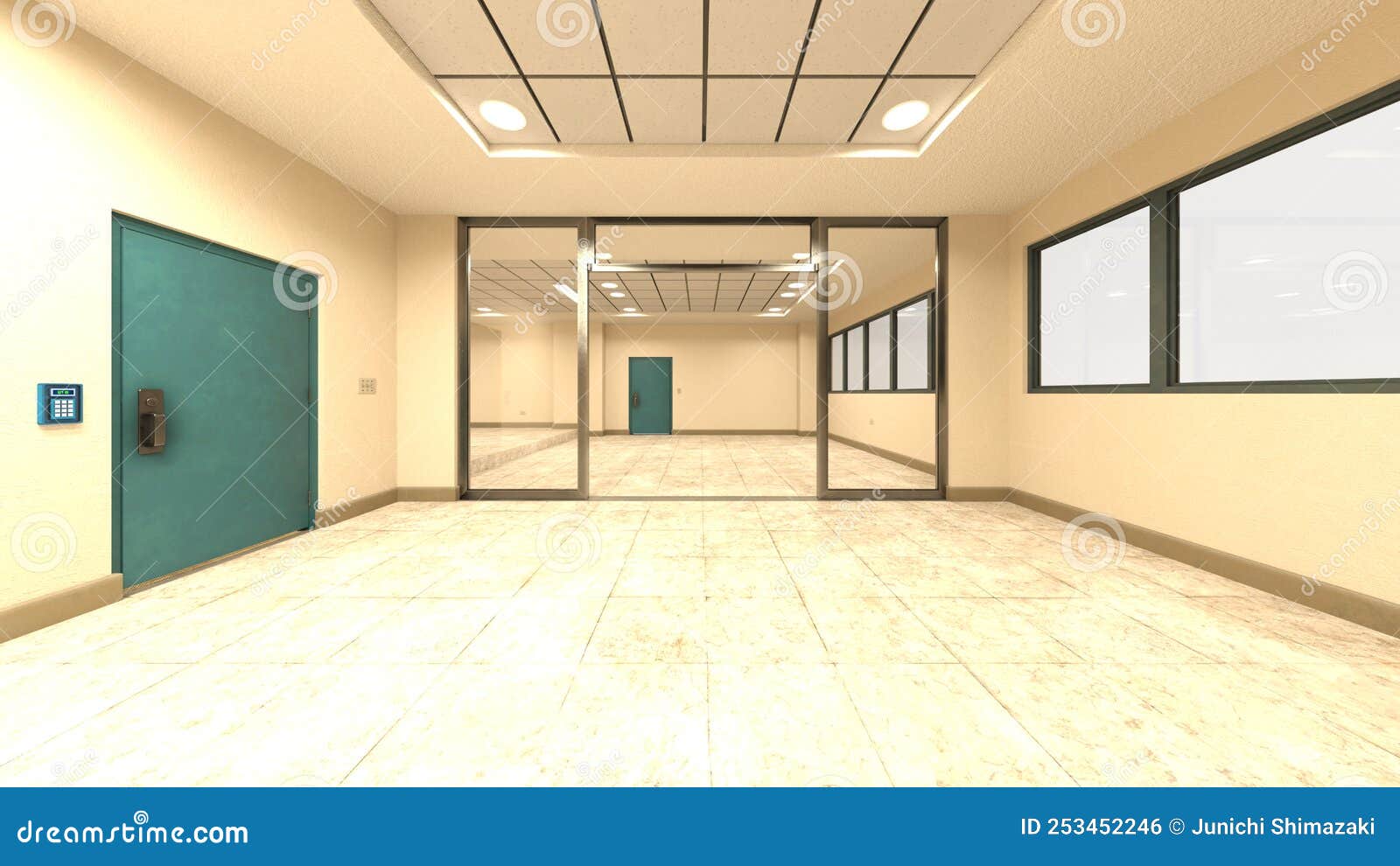 3D Rendering of the Observation Room Stock Illustration - Illustration ...