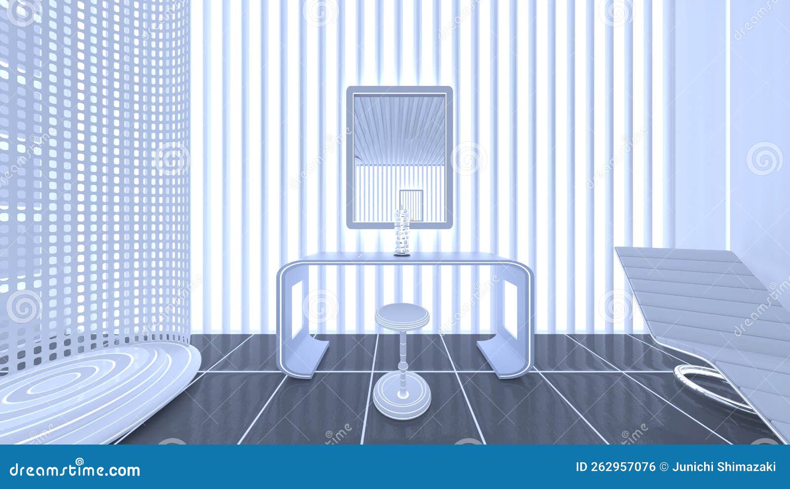 3D Rendering of the Observation Room Stock Illustration - Illustration ...