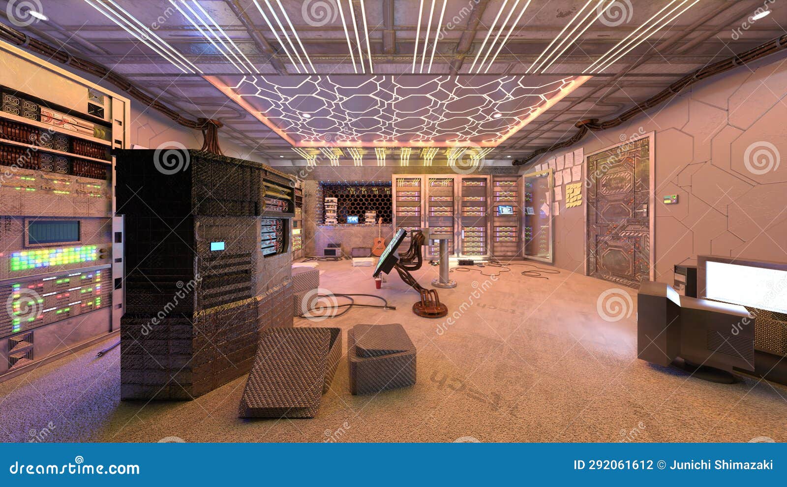 3D Rendering of the Observation Room Stock Illustration - Illustration ...