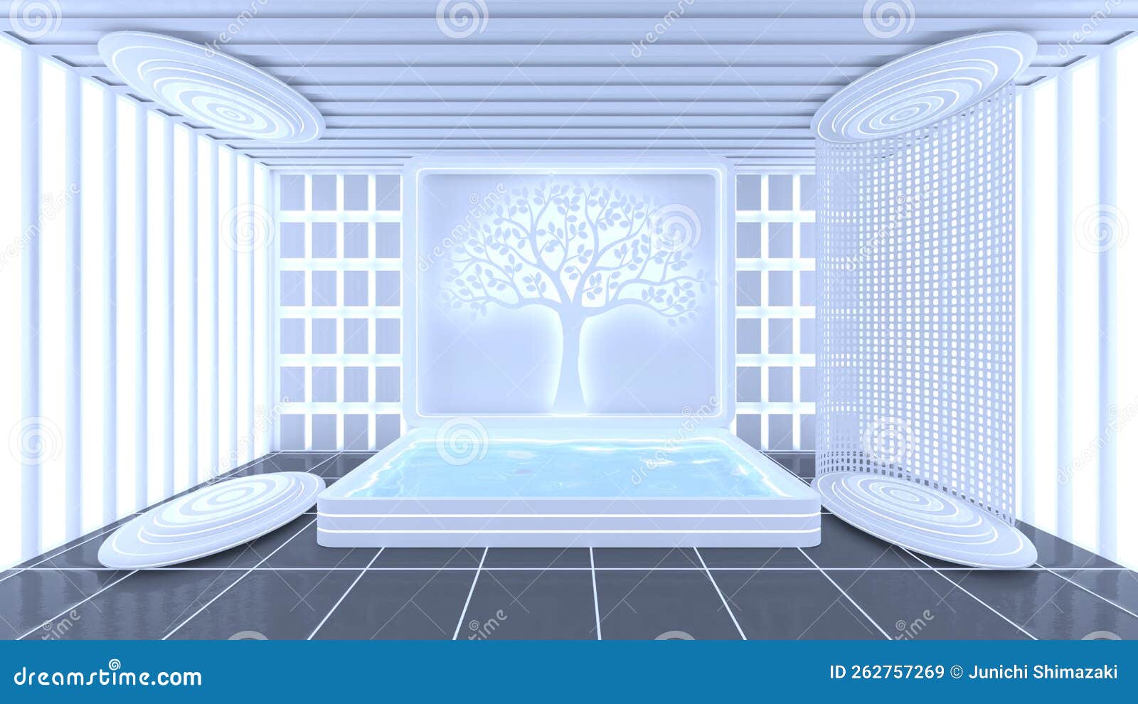 3D Rendering of the Observation Room Stock Illustration - Illustration ...