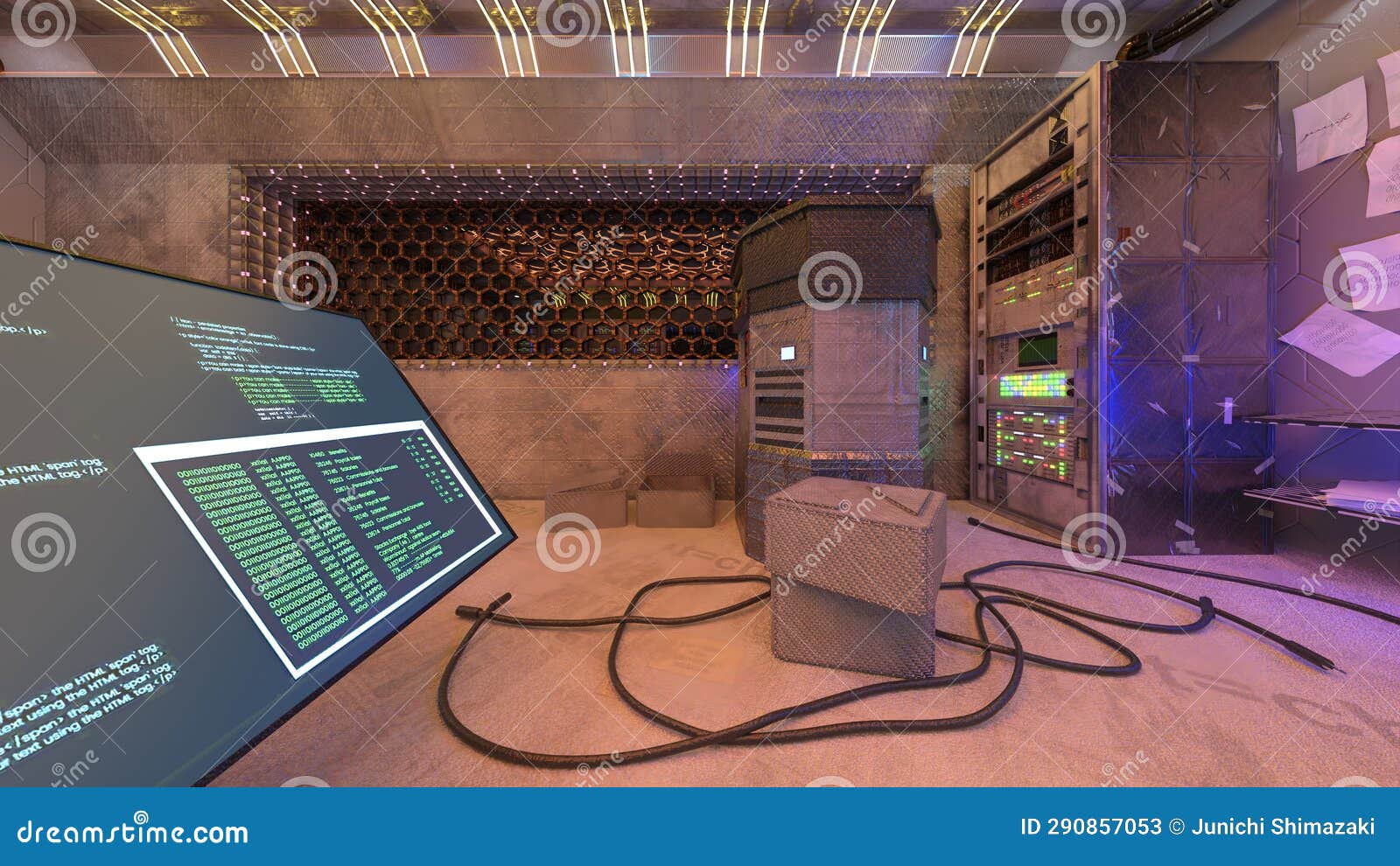 3D Rendering of the Observation Room Stock Illustration - Illustration ...