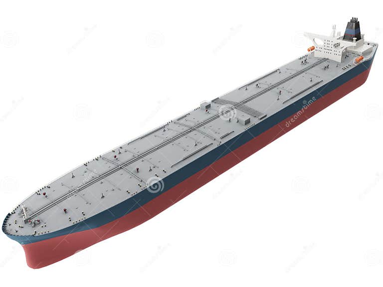 3d Rendering of an Oil Tanker Stock Illustration - Illustration of ...