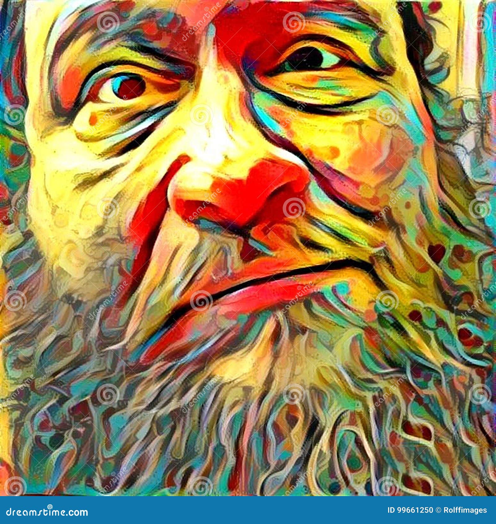 Face of Wisdom stock illustration. Illustration of created - 99661250