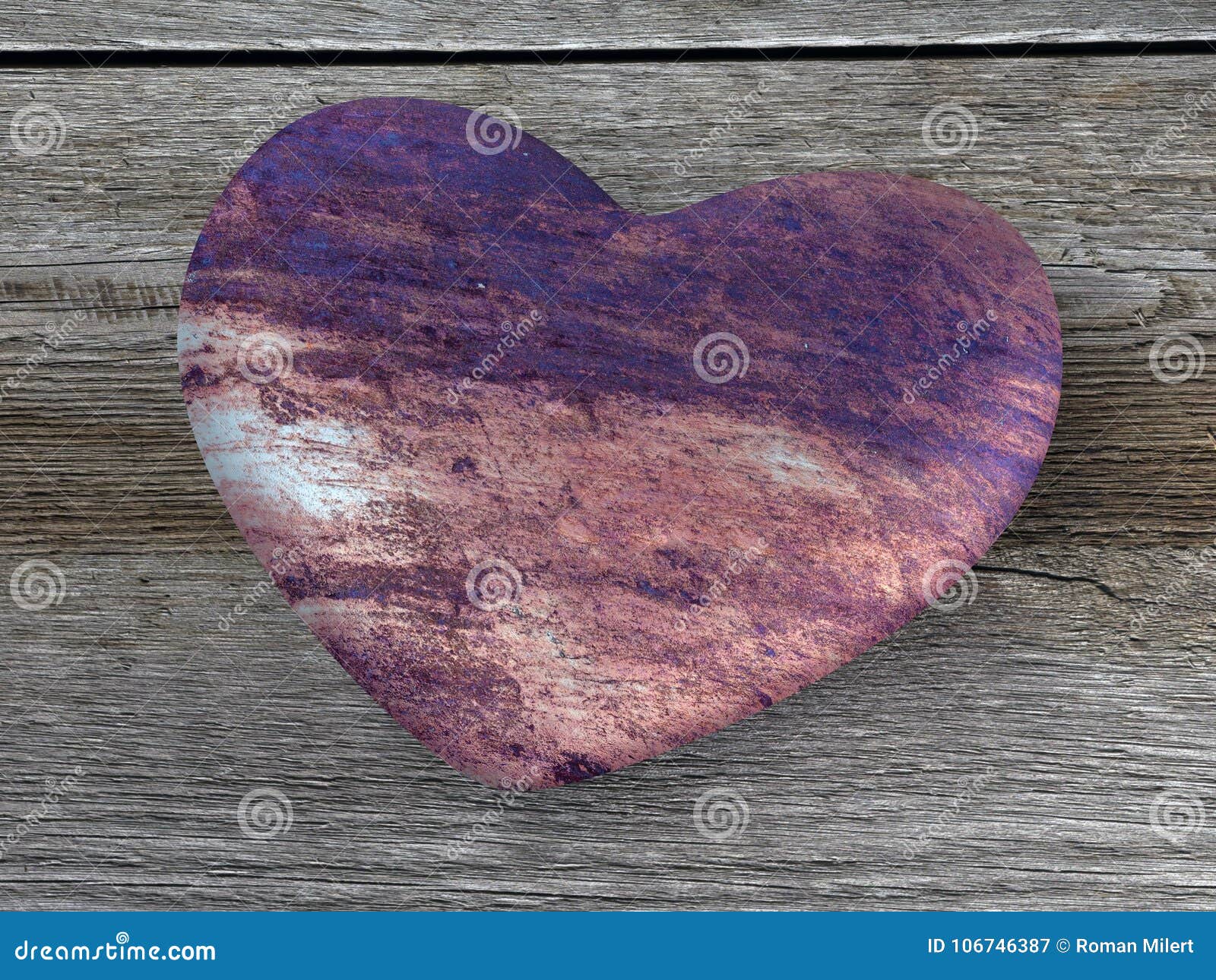 Rusty metallic heart stock illustration. Illustration of render - 106746387