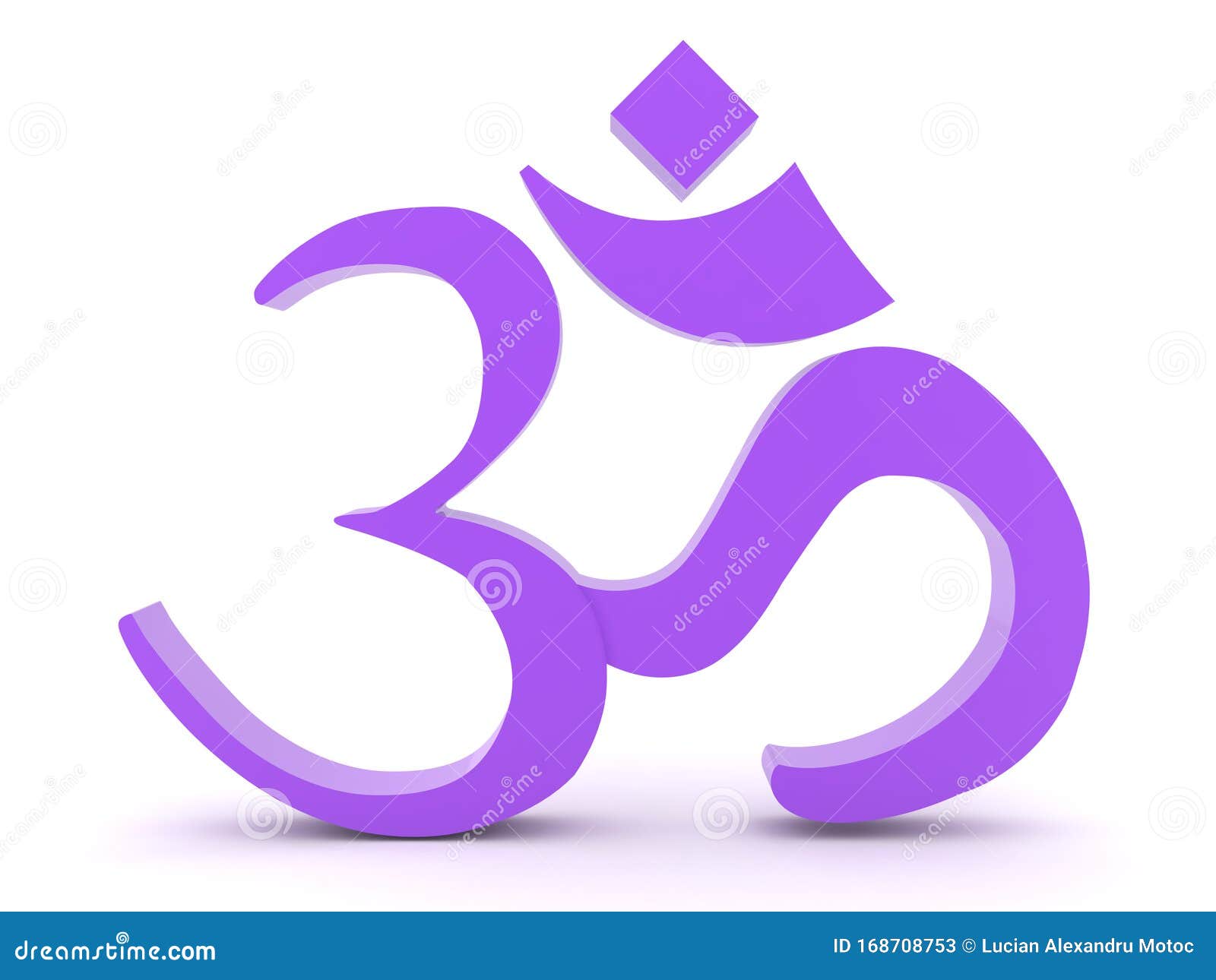 3D Rendering of OM symbol stock illustration. Illustration of sacred ...