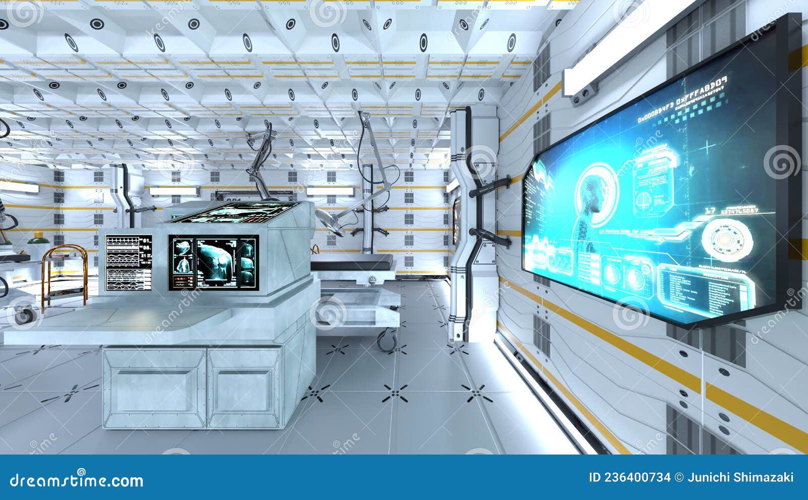 3D Rendering of the Operating Room Stock Illustration - Illustration of ...