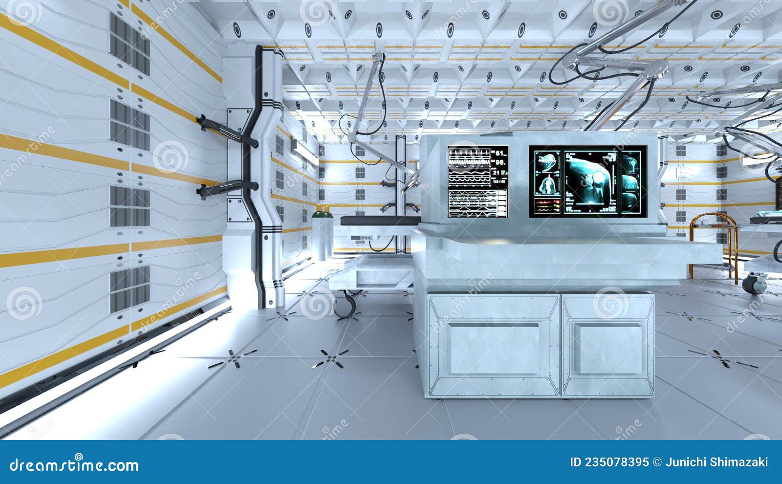 3D Rendering of the Operating Room Stock Illustration - Illustration of ...