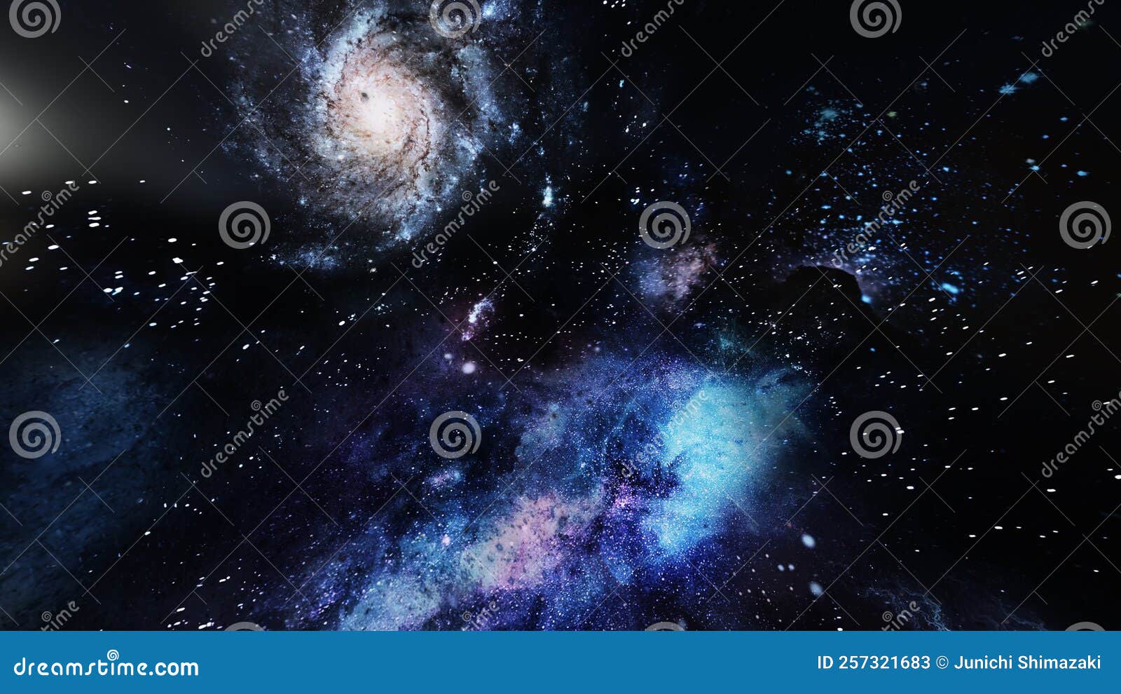 3D Rendering of the Outer Space Stock Illustration - Illustration of ...