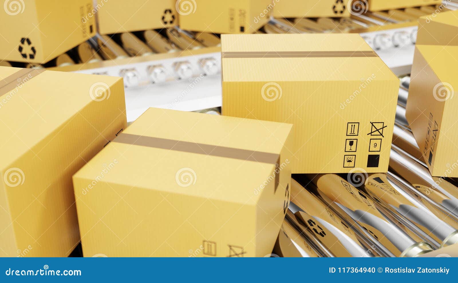 3D Rendering Packages Delivery, Packaging Service and Parcels ...