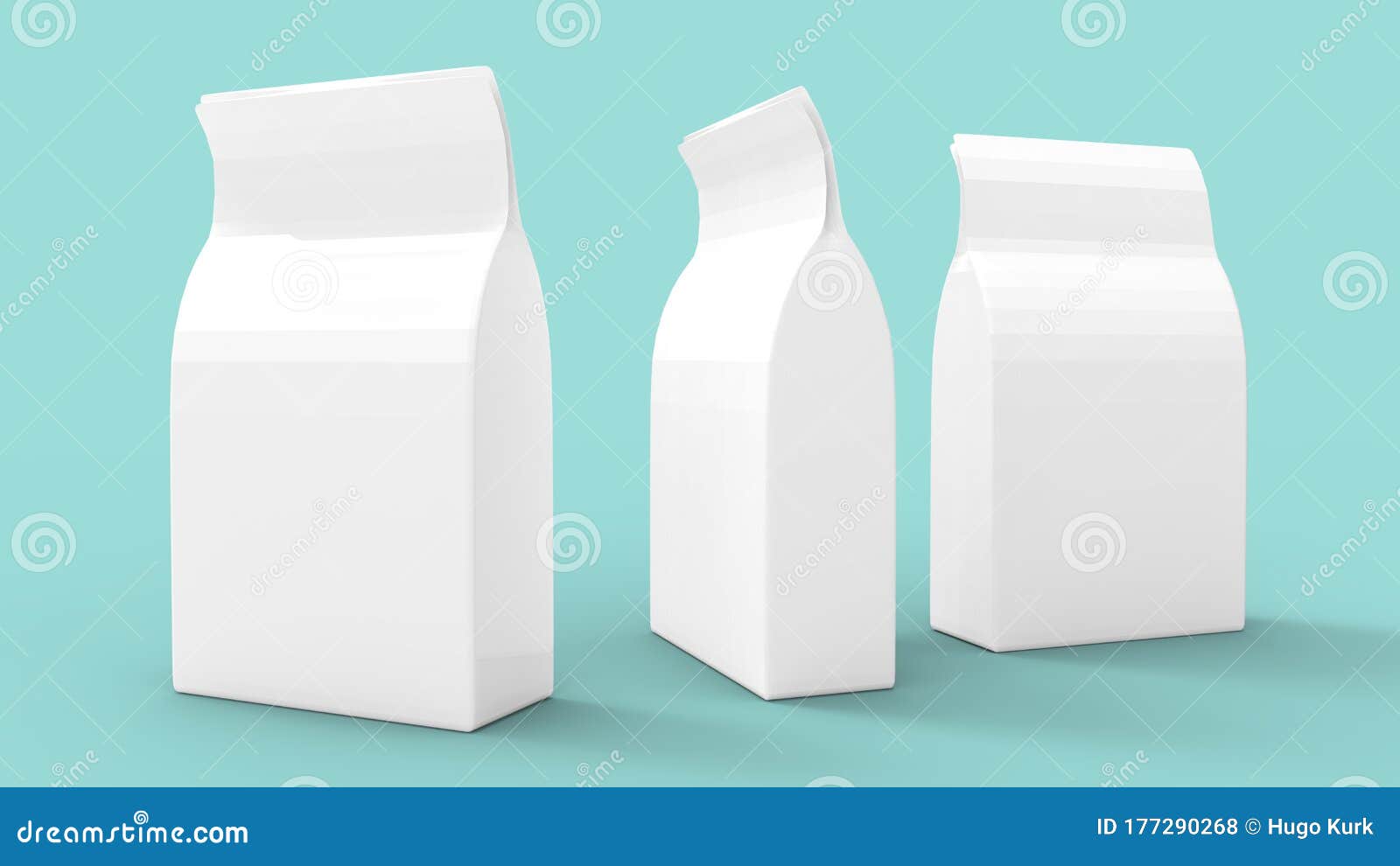 3D Rendering of a Packaging Cartboard Pack Template Product Isolated ...