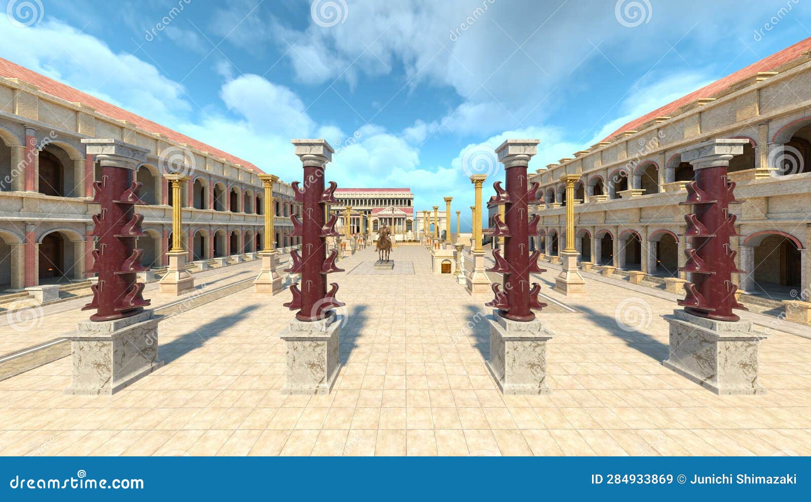 3D Rendering of the Palace at the Summit Stock Illustration ...