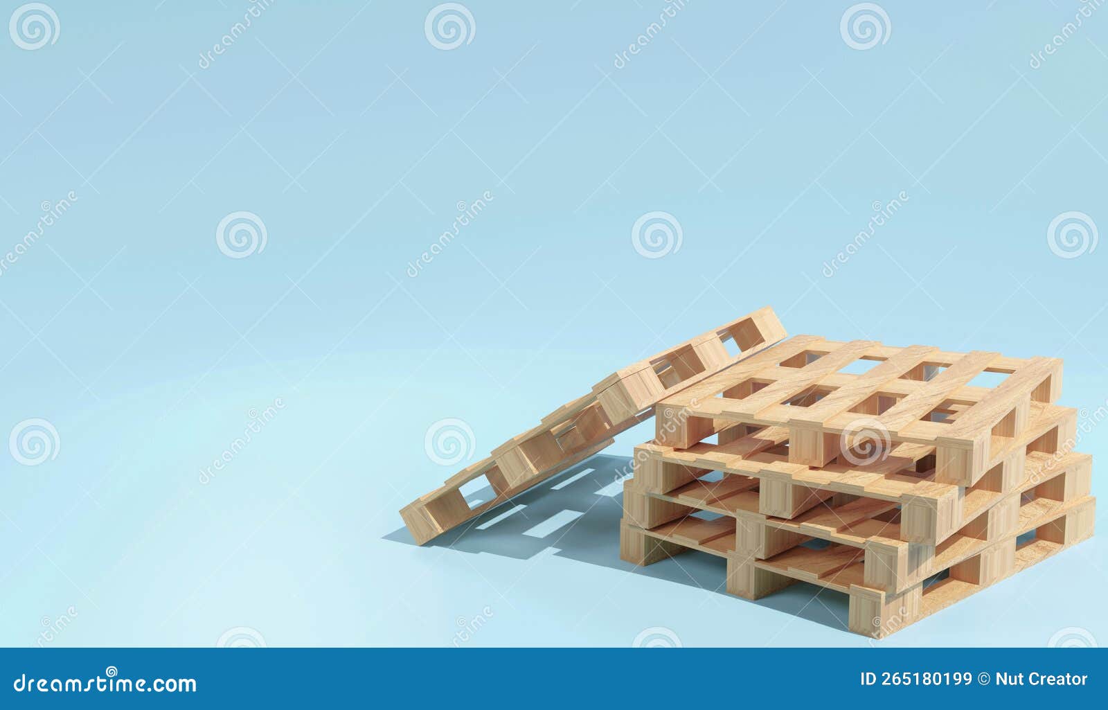 3d Rendering Of A Pallet Isolated In A Studio Background Royalty-Free ...