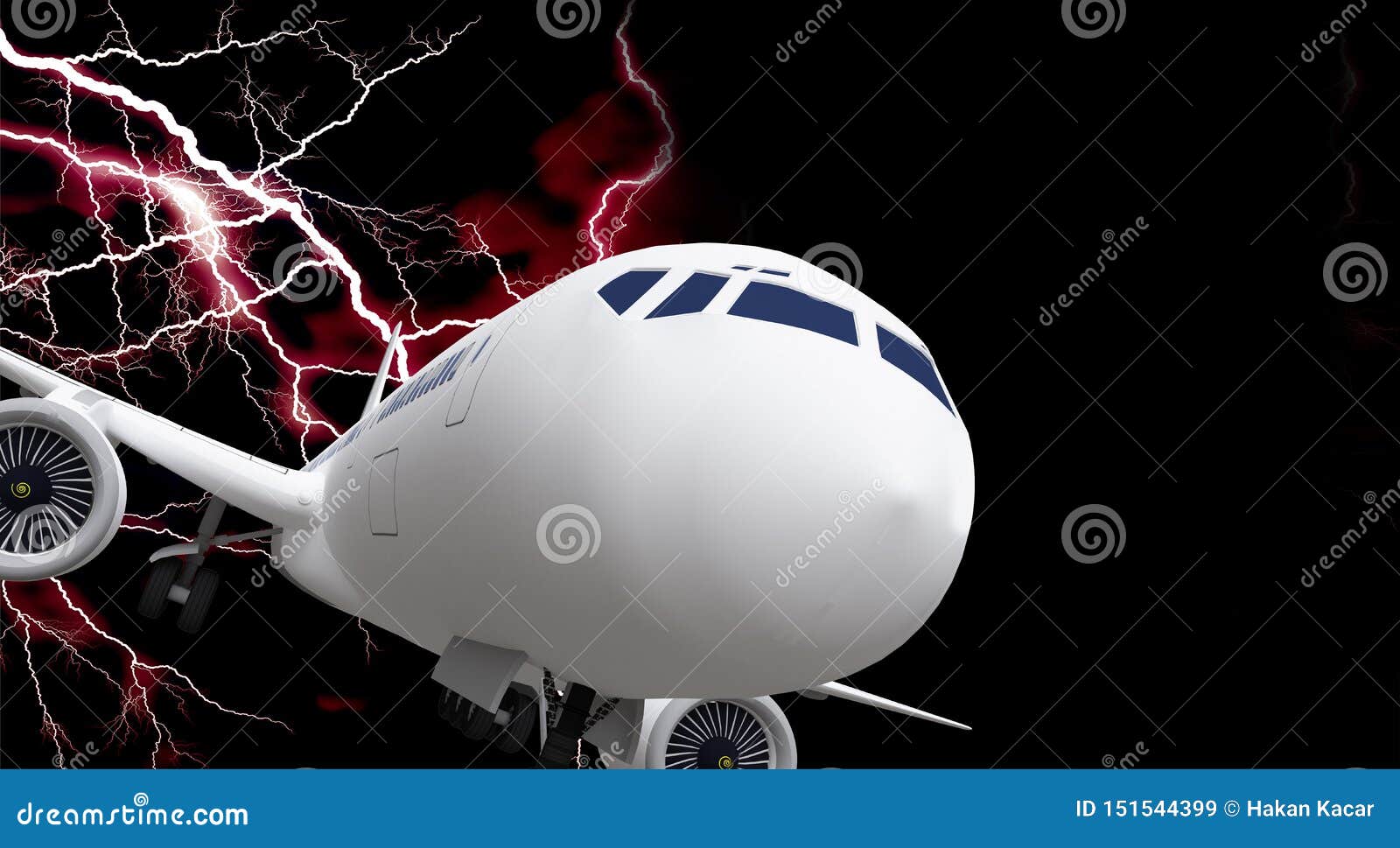 Passenger Airplane Rising in the Sky. Stock Illustration - Illustration ...