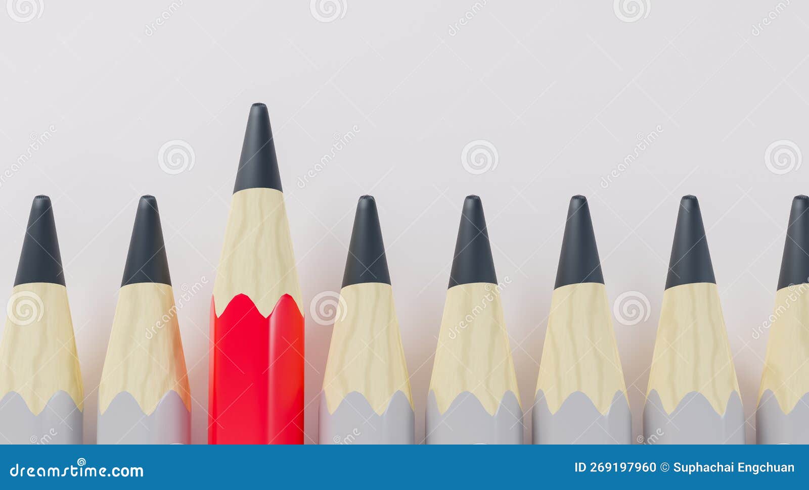 3D Rendering Of Pencils And Graduation Cap Represents Academic Success ...
