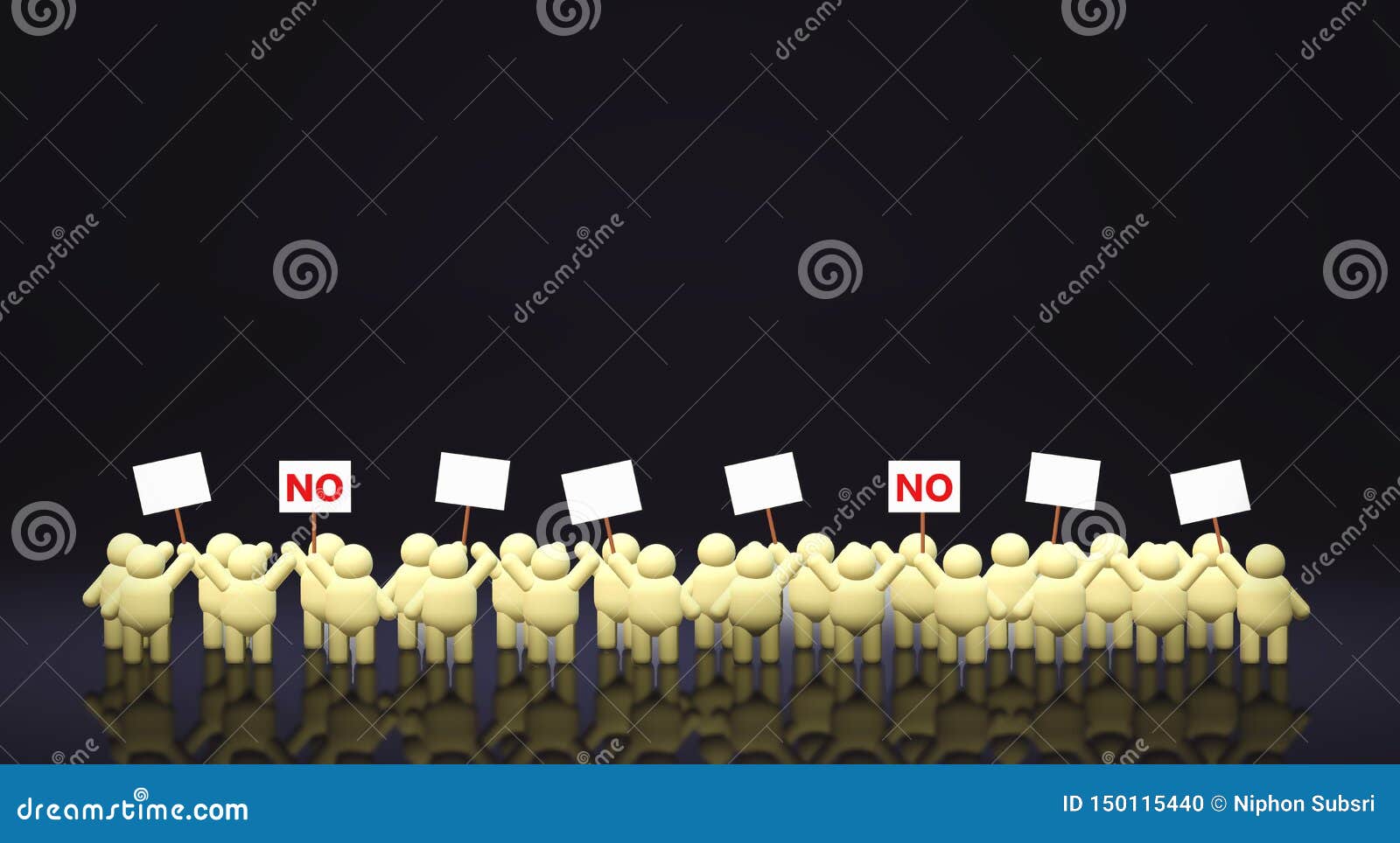 3D Rendering Of People Silhouettes In The Network Team With A Real ...