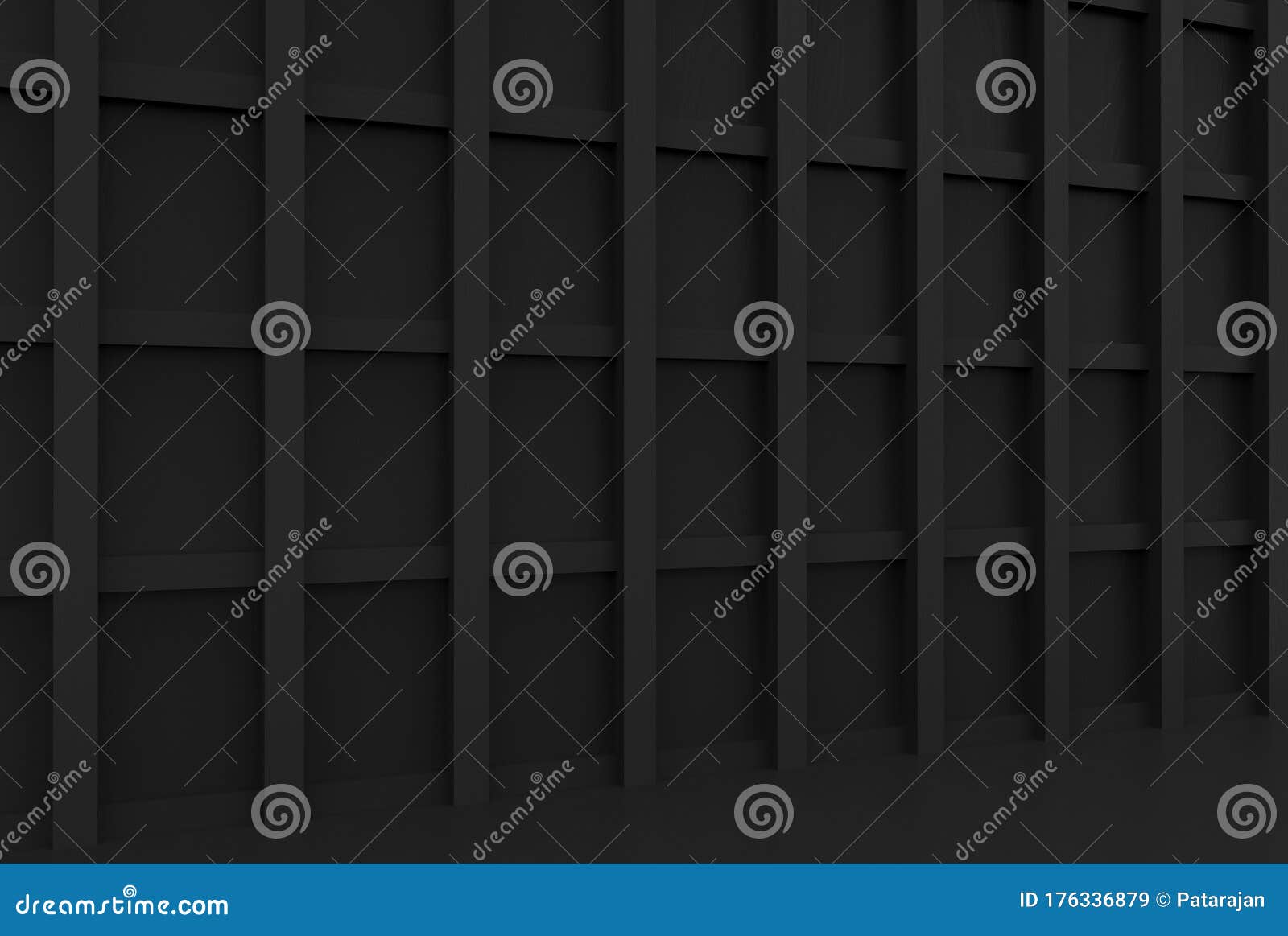 3d Rendering. Perspective View Of Modern Light Minimal Vertical Panel ...