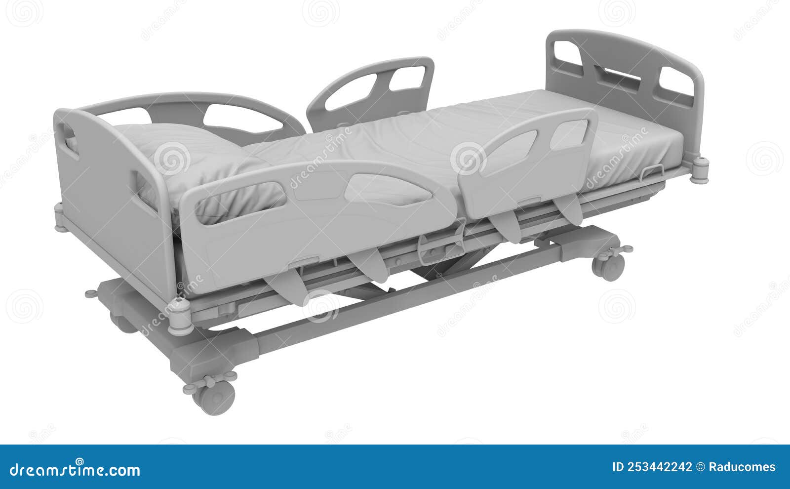 Top View Hospital Patients. Defibrillation, Ambulance Cart, Person With ...