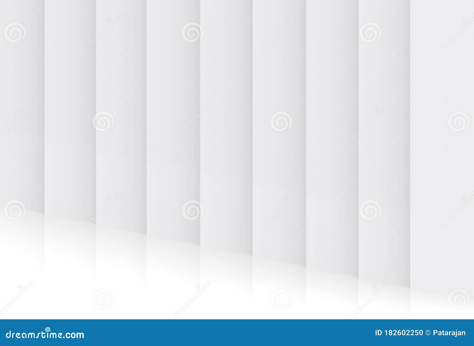 3d Rendering. Perspective View Of Modern Light Minimal Vertical Panel ...