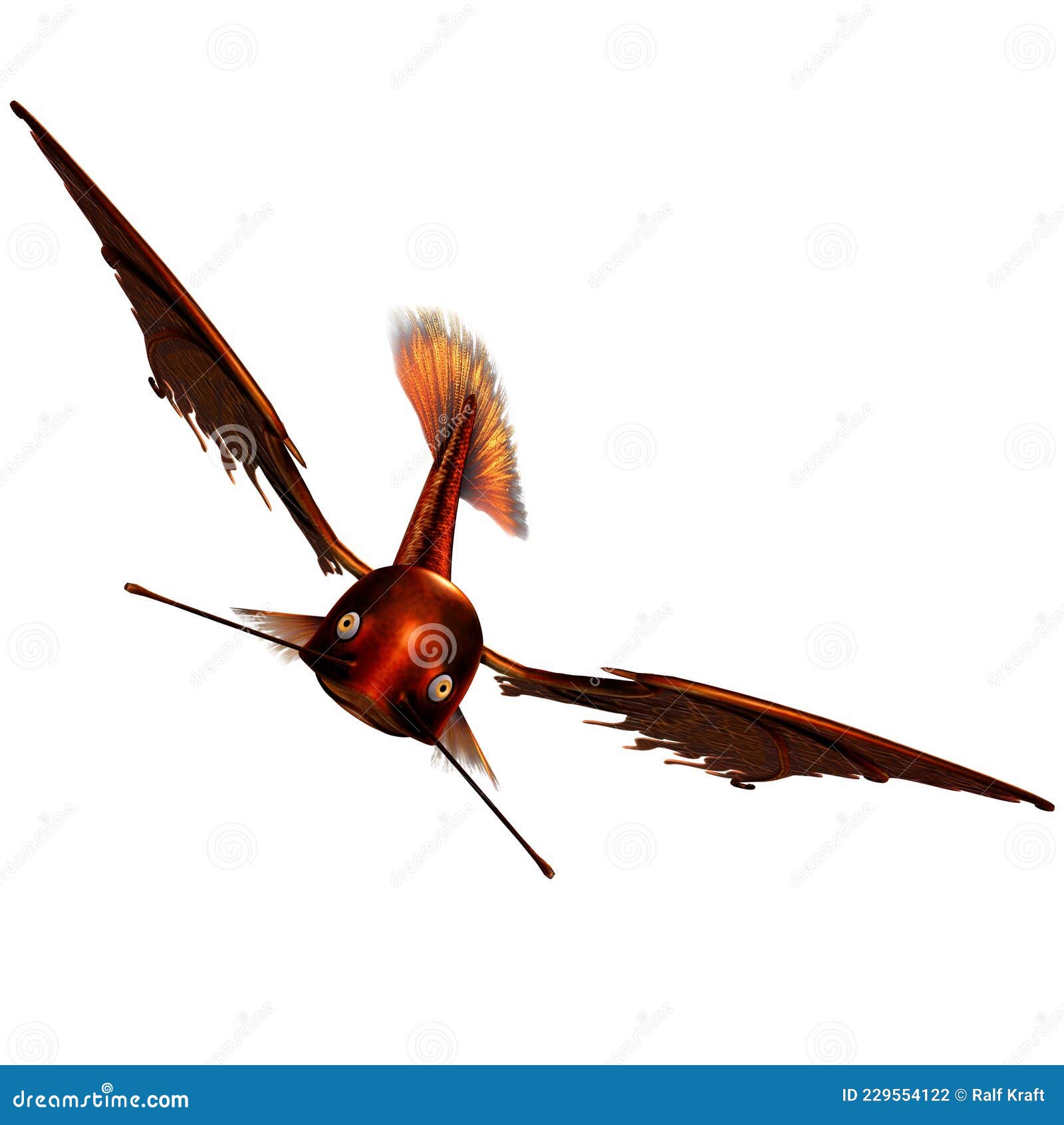 Mythological Firebird. Legendary Mythical Bird With Golden Feathers ...