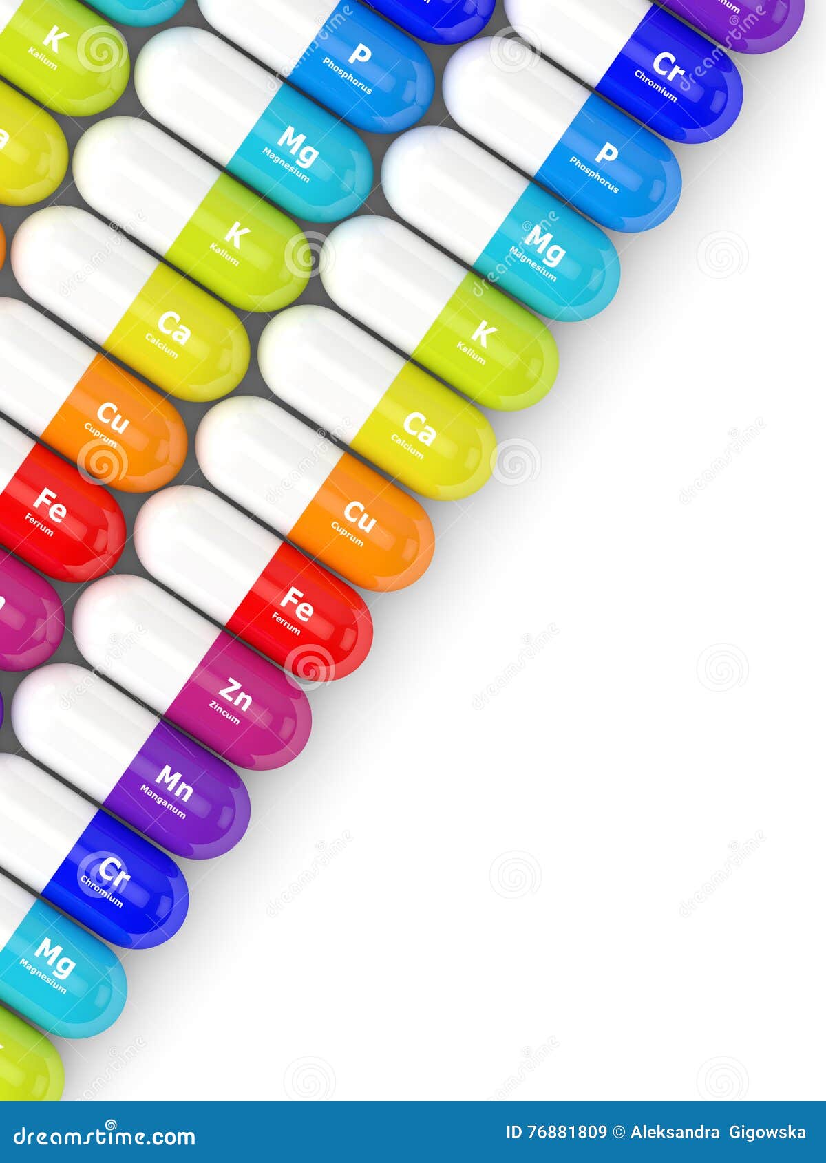 3d Rendering of Pills with Dietary Supplements Stock Illustration ...