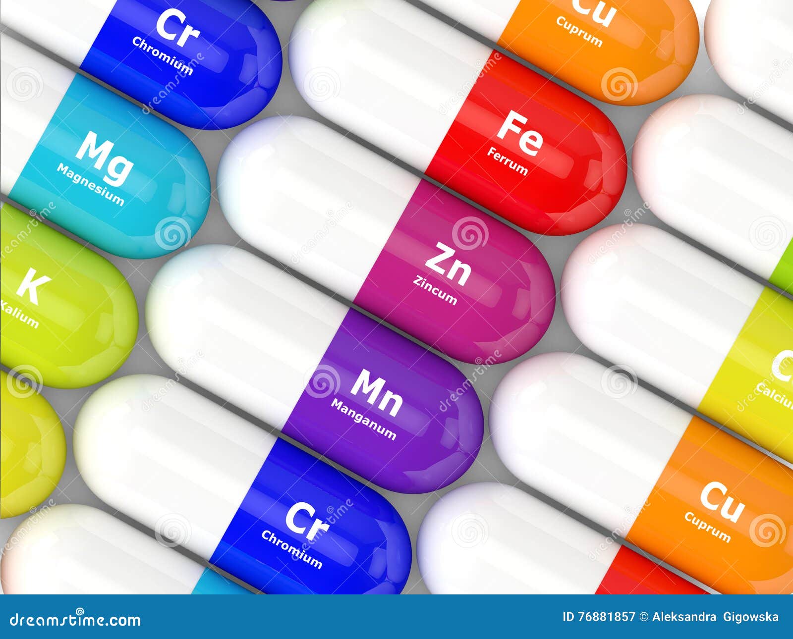 3d Rendering of Pills with Dietary Supplements Stock Illustration ...